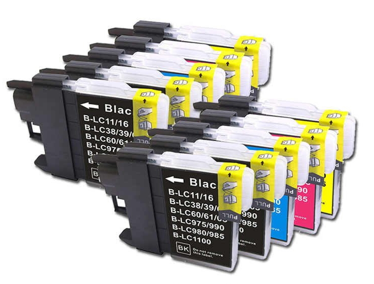 Brother LC985 compatible inktpatronen Voordeelpack 10 stuks | MediaHolland